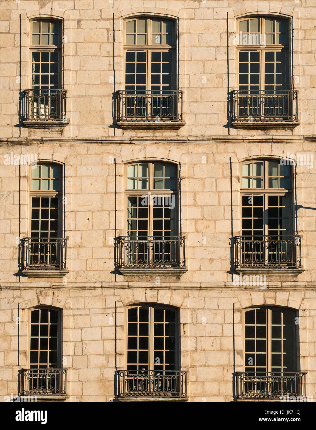 Typical french windows with colorful shutters Stock Photo - Alamy