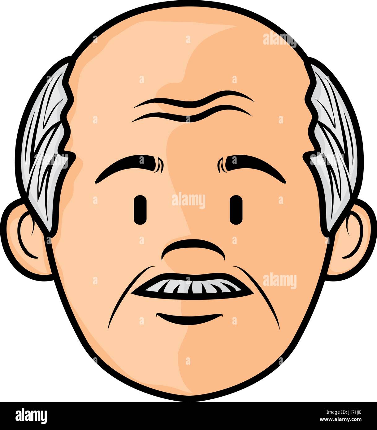 cartoon old man icon over white background colorful design vector ...