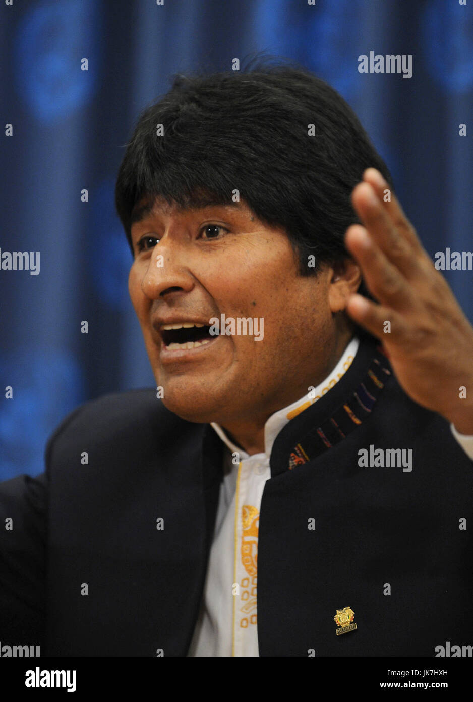 Bolivian President Evo Morales speaks at the United Nations, New York ...