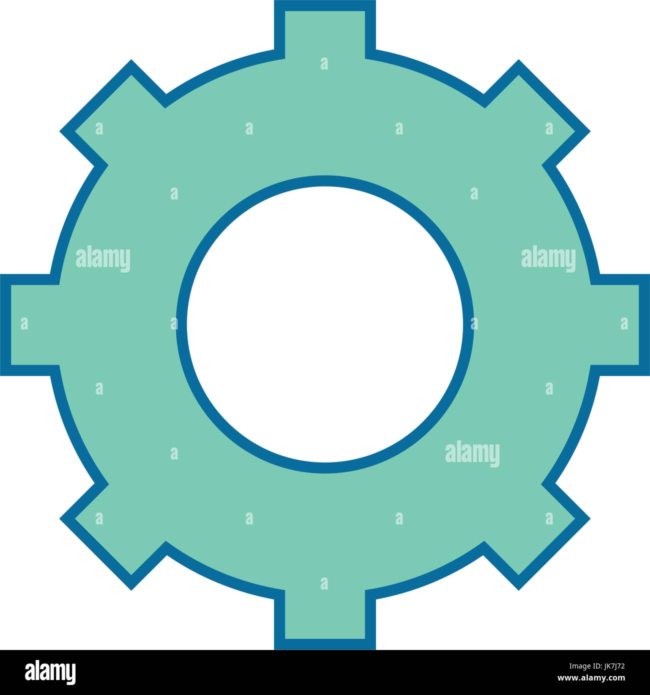 gear wheel icon over white background vector illustration Stock Vector ...