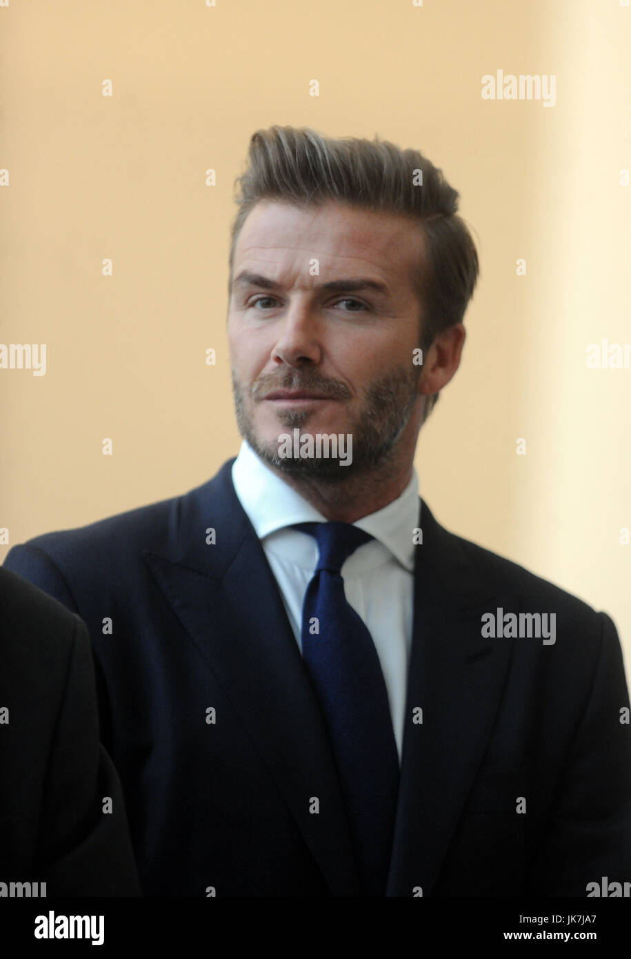 David Beckham attends the unveiling of A Digital Installation To Bring ...