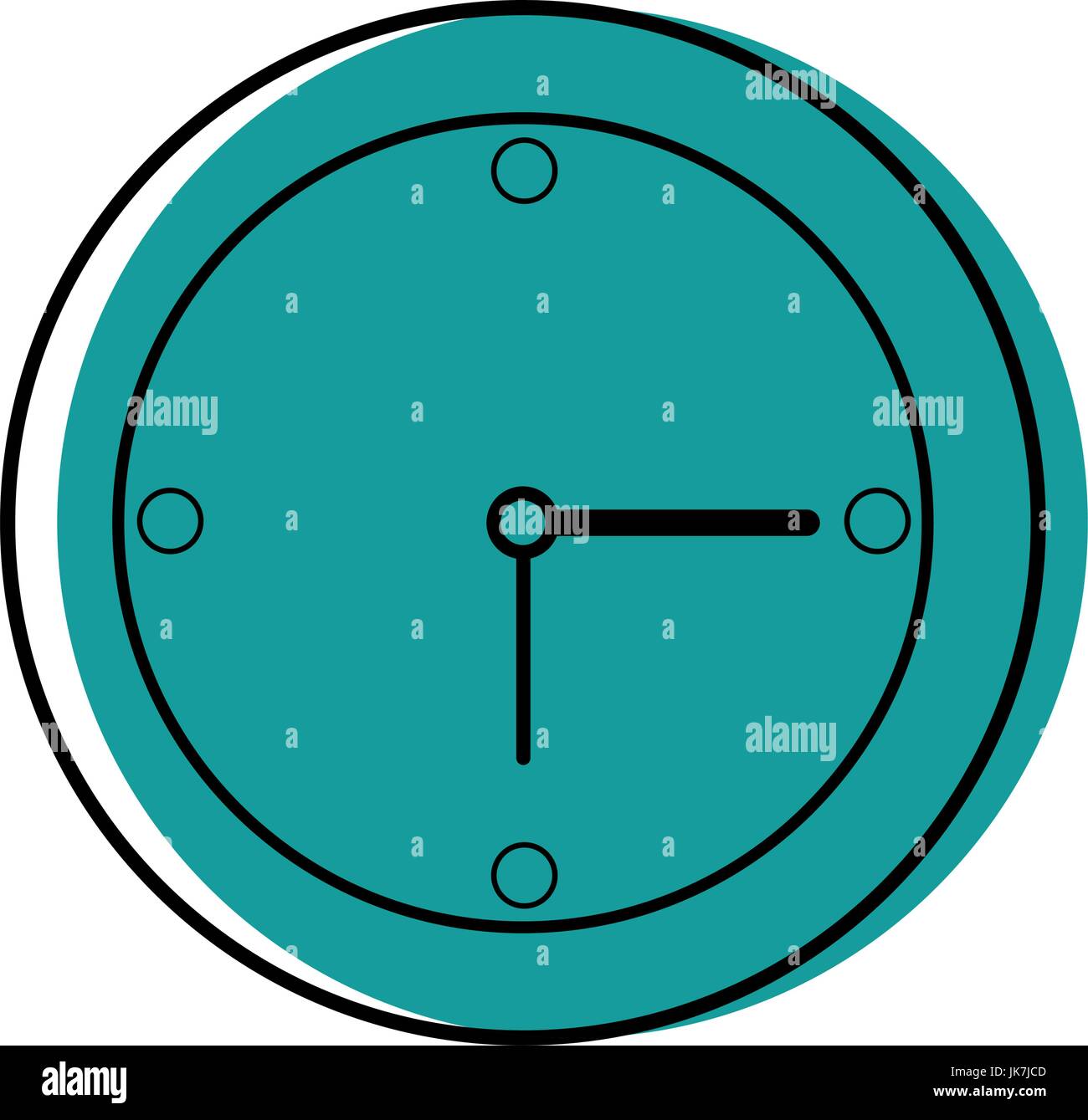 clock icon over white background vector illustration Stock Vector Image ...