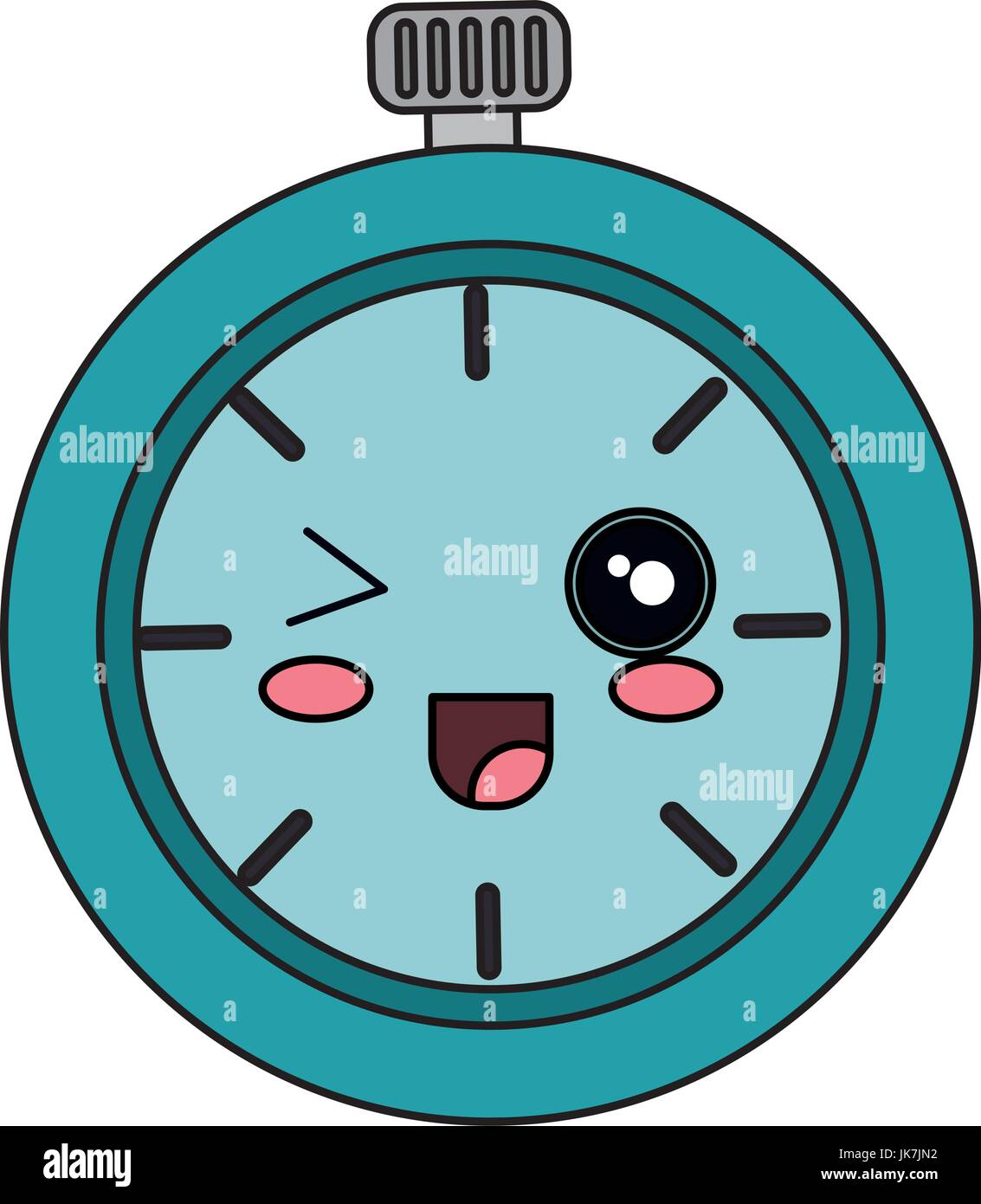 chronometer timer kawaii character vector illustration design Stock ...