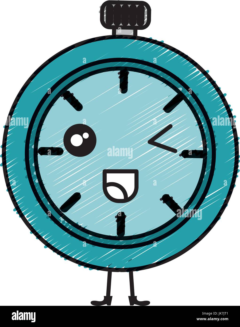 chronometer timer kawaii character vector illustration design Stock ...