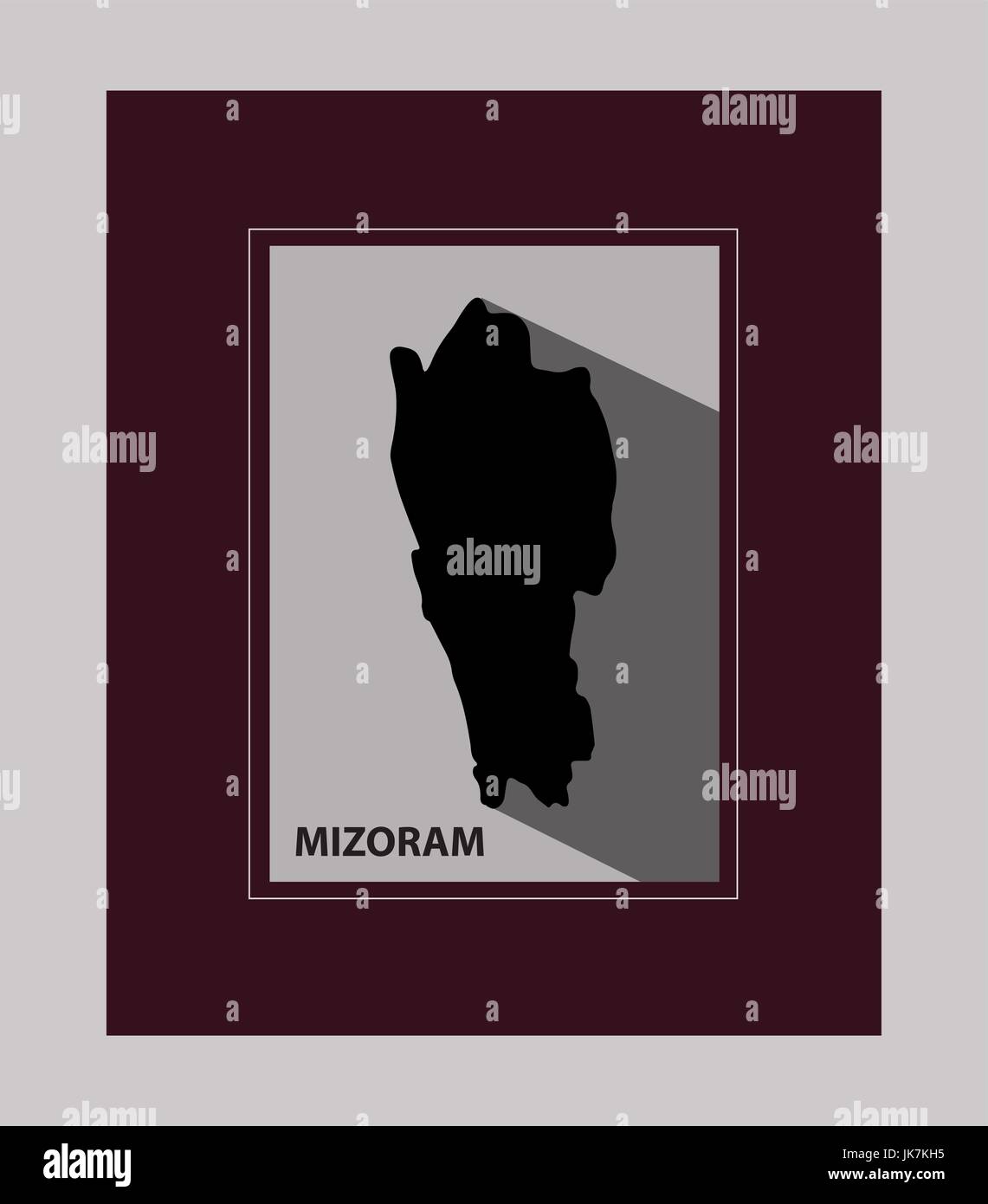 Mizoram map hi-res stock photography and images - Alamy