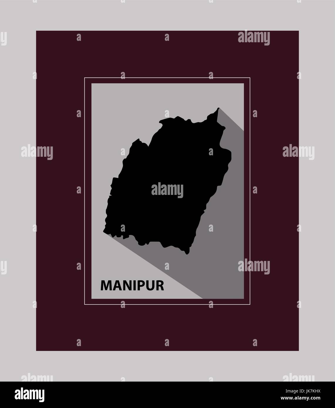 Manipur map vector hi-res stock photography and images - Alamy