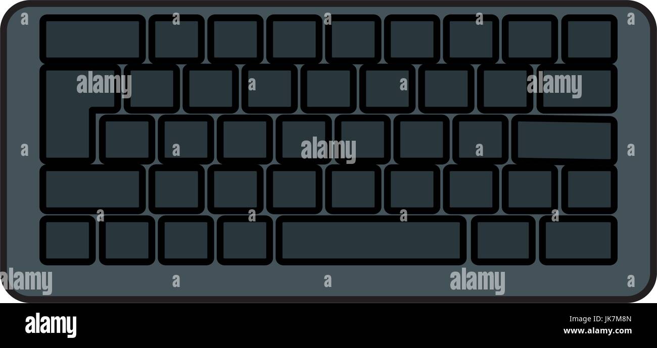 computer keyboard isolated icon vector illustration design Stock Vector ...