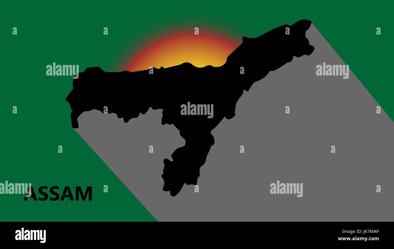 Assam map hi-res stock photography and images - Alamy