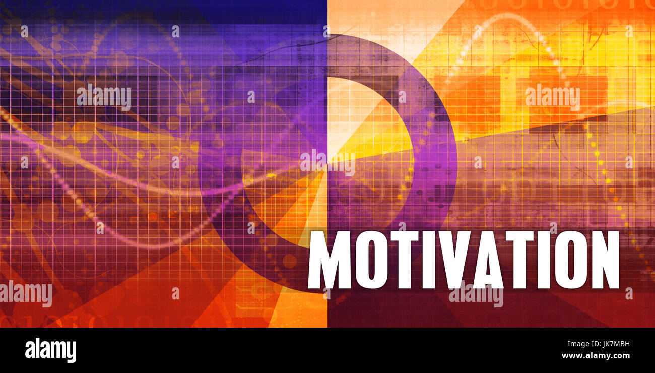 Motivation Focus Concept on a Futuristic Abstract Background Stock ...