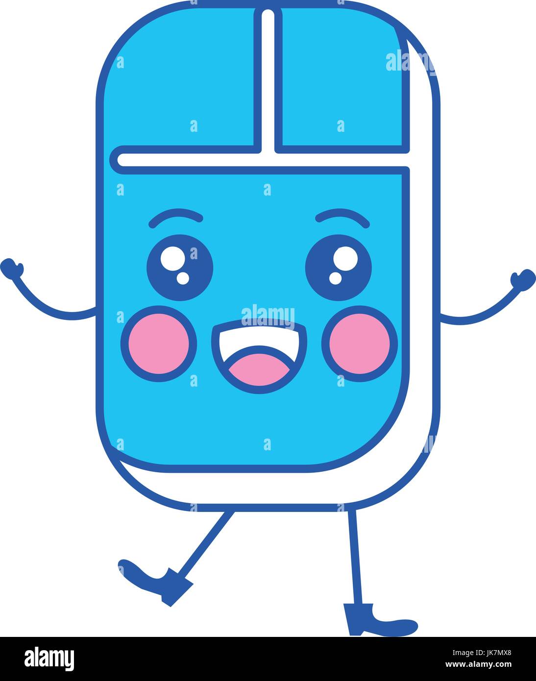 computer mouse kawaii character vector illustration design Stock Vector ...