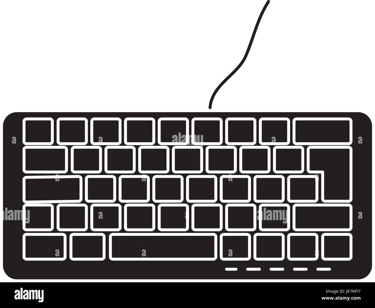 computer keyboard isolated icon Stock Vector Image & Art - Alamy