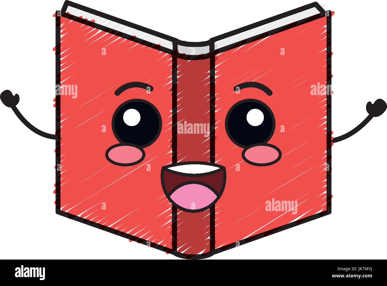 Text book kawaii character hi-res stock photography and images - Alamy