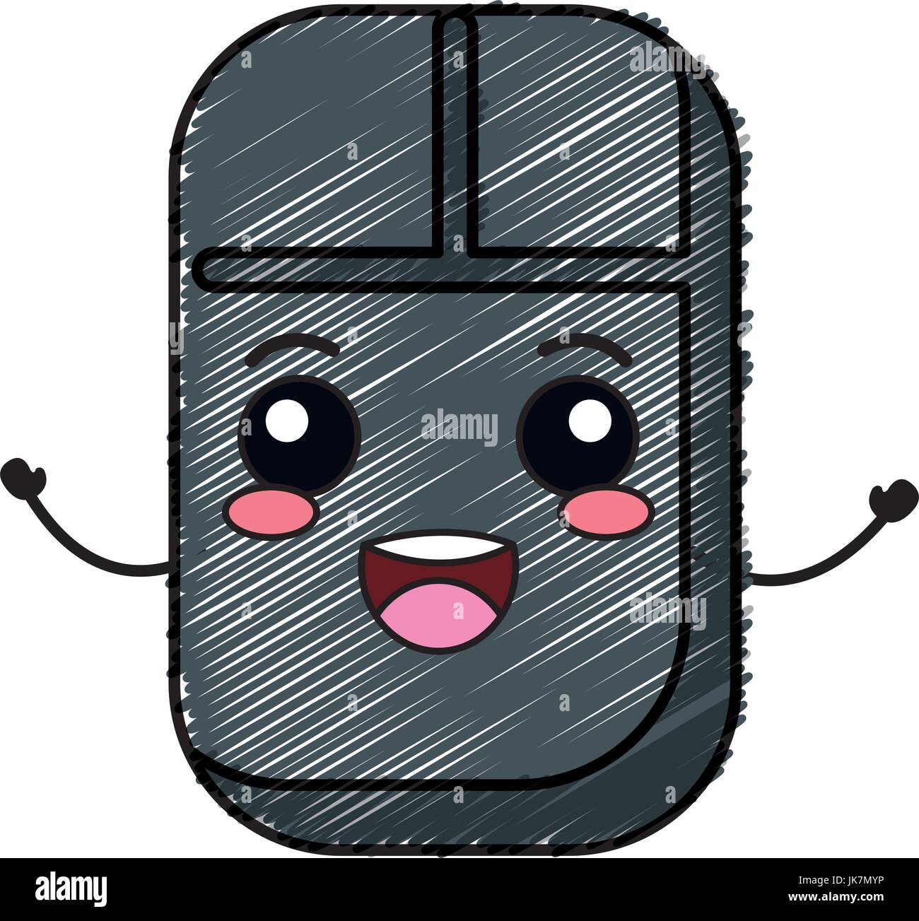 computer mouse kawaii character Stock Vector Image & Art - Alamy