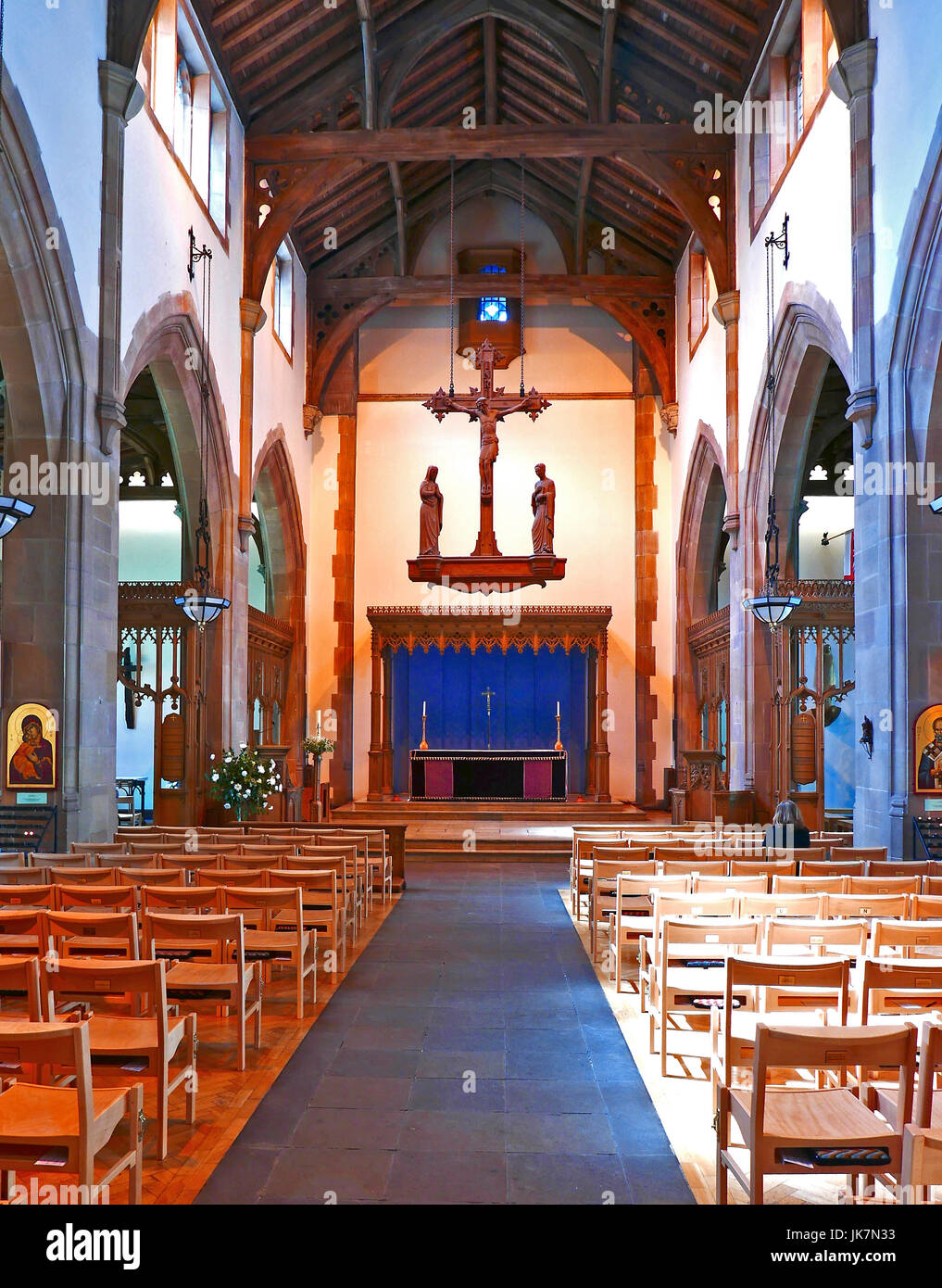 Interior of Our Lady and St Nicholas Parish Church,Liverpool,UK Stock ...