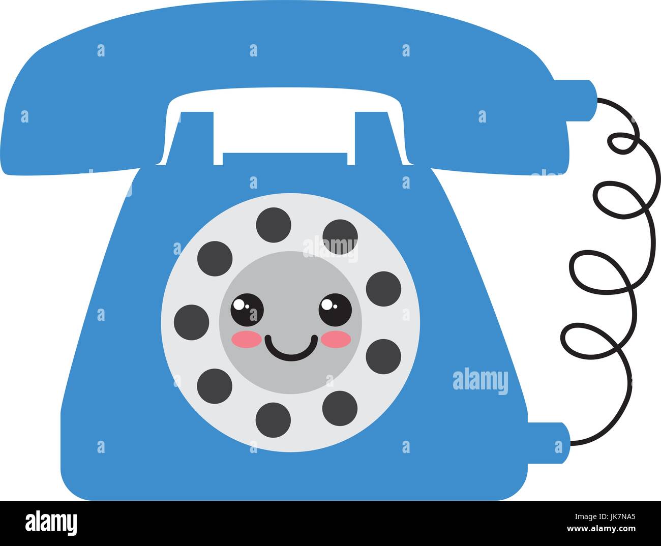 telephone service kawaii character Stock Vector Image & Art - Alamy