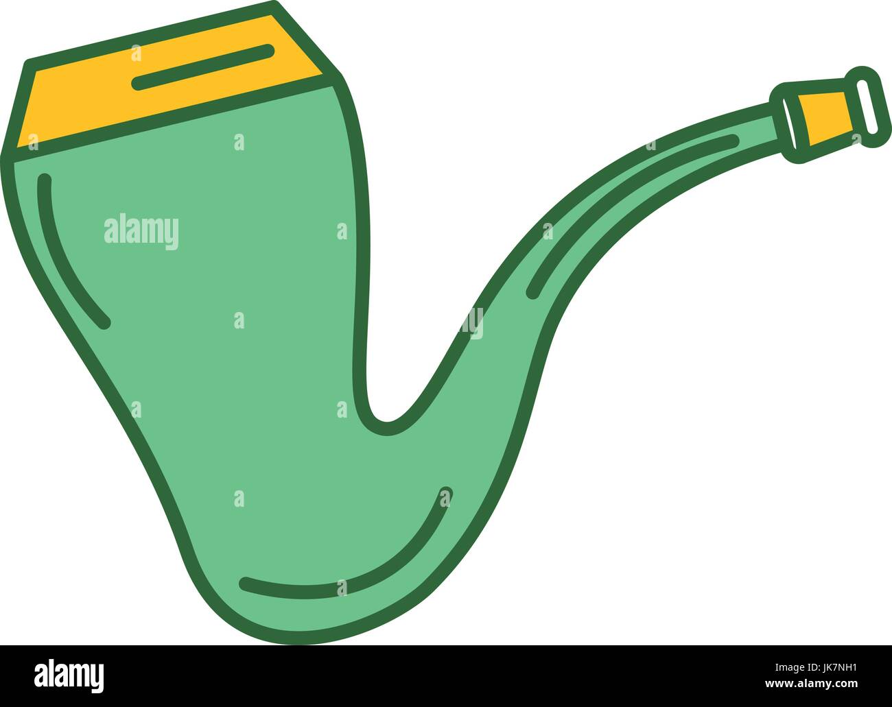 Wooden pipe isolated icon Stock Vector Image & Art - Alamy