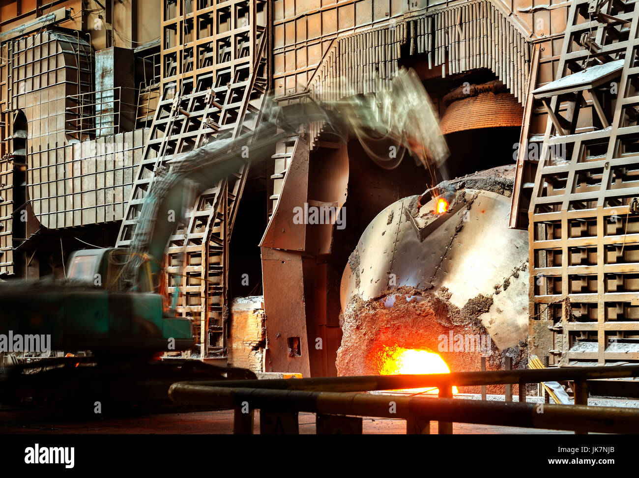 Large steel mill production workshop, Shanghai, China Stock Photo - Alamy