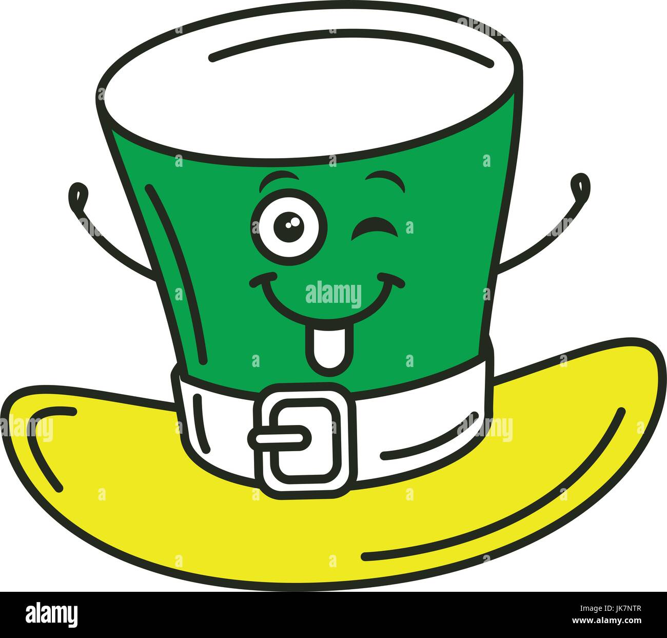 Irish elf hat kawaii character Stock Vector Image & Art - Alamy