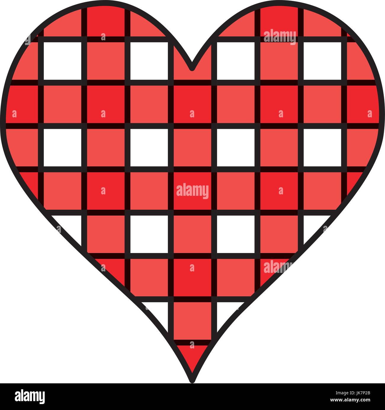 heart love With grid Stock Vector Image & Art - Alamy
