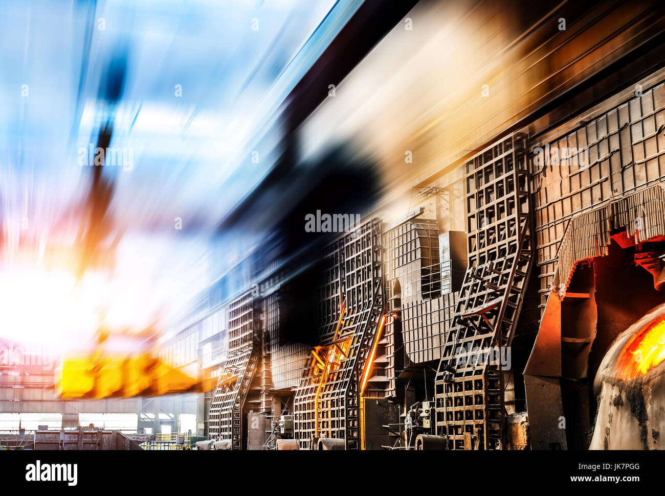 Large steel mill production workshop, Shanghai, China Stock Photo - Alamy