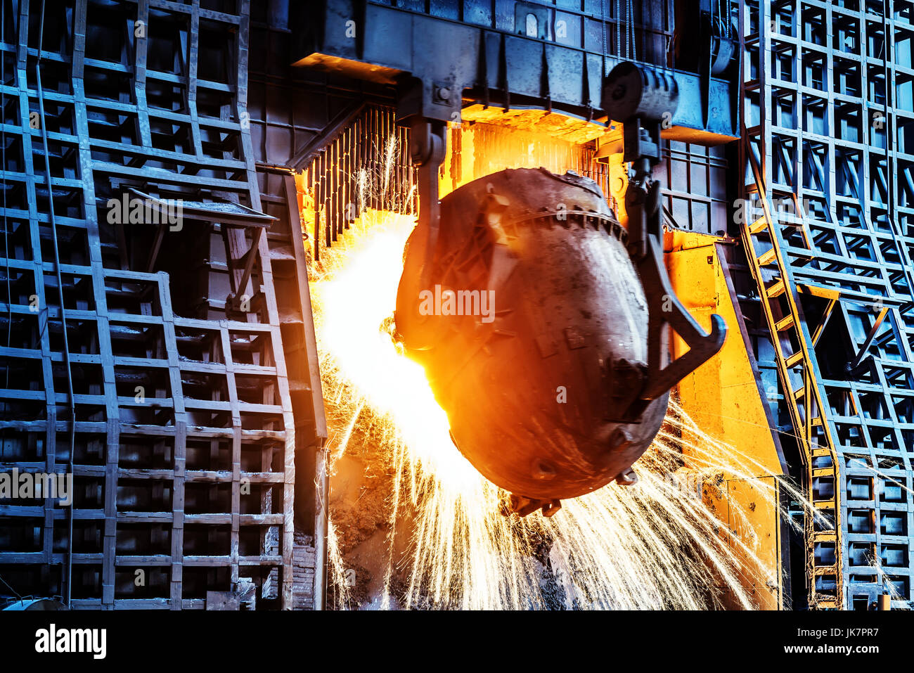 Large steel mill production workshop, Shanghai, China Stock Photo - Alamy