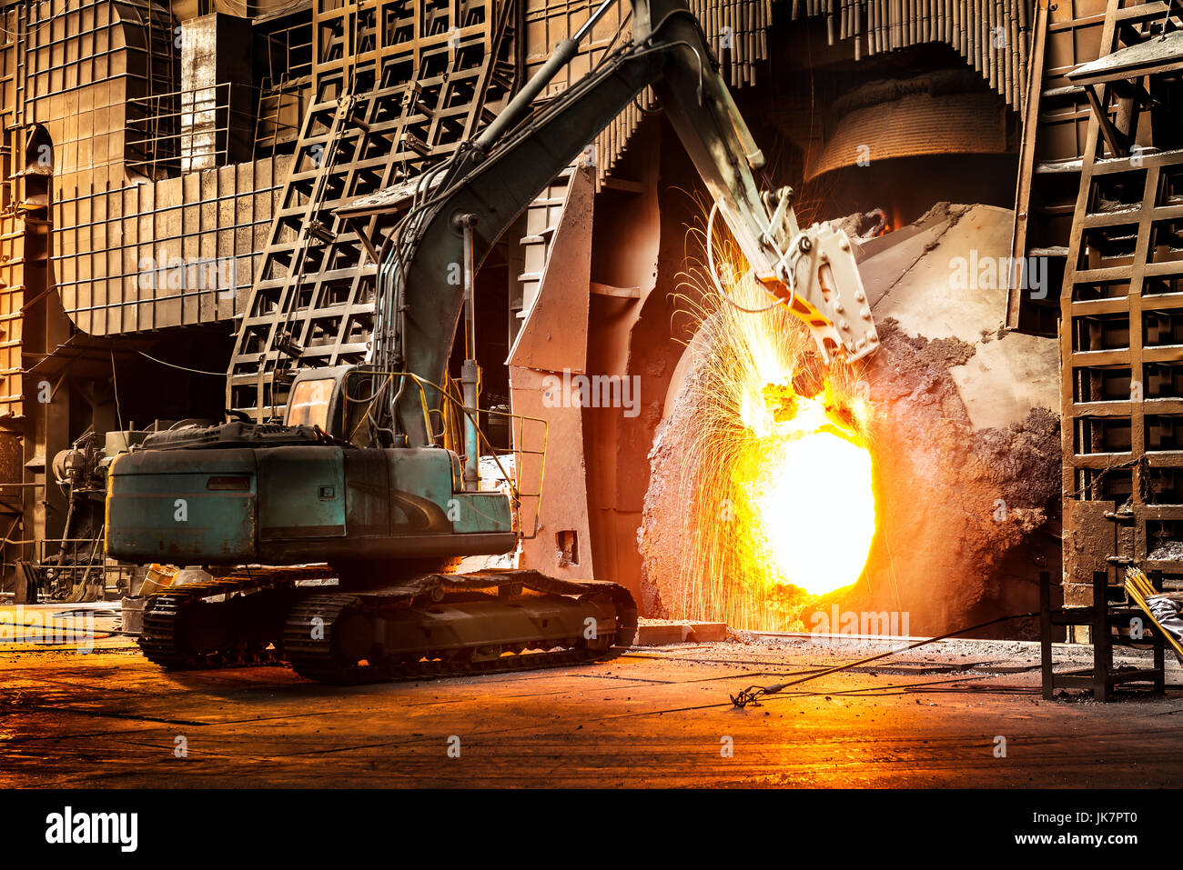 Large steel mill production workshop, Shanghai, China Stock Photo - Alamy
