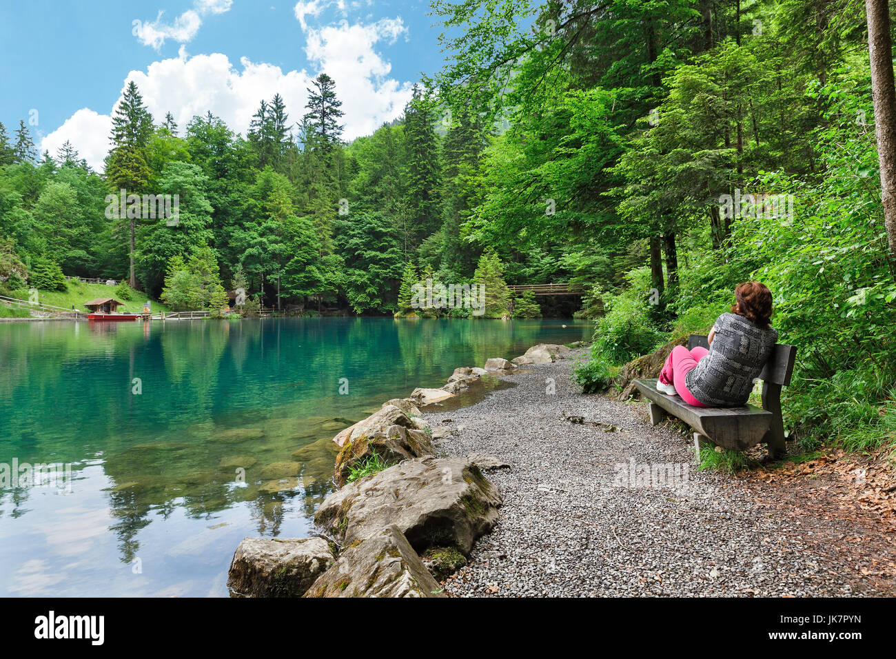 Lake blausee hi-res stock photography and images - Alamy