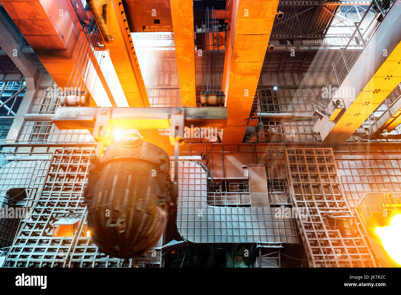 Large steel mill production workshop, Shanghai, China Stock Photo - Alamy