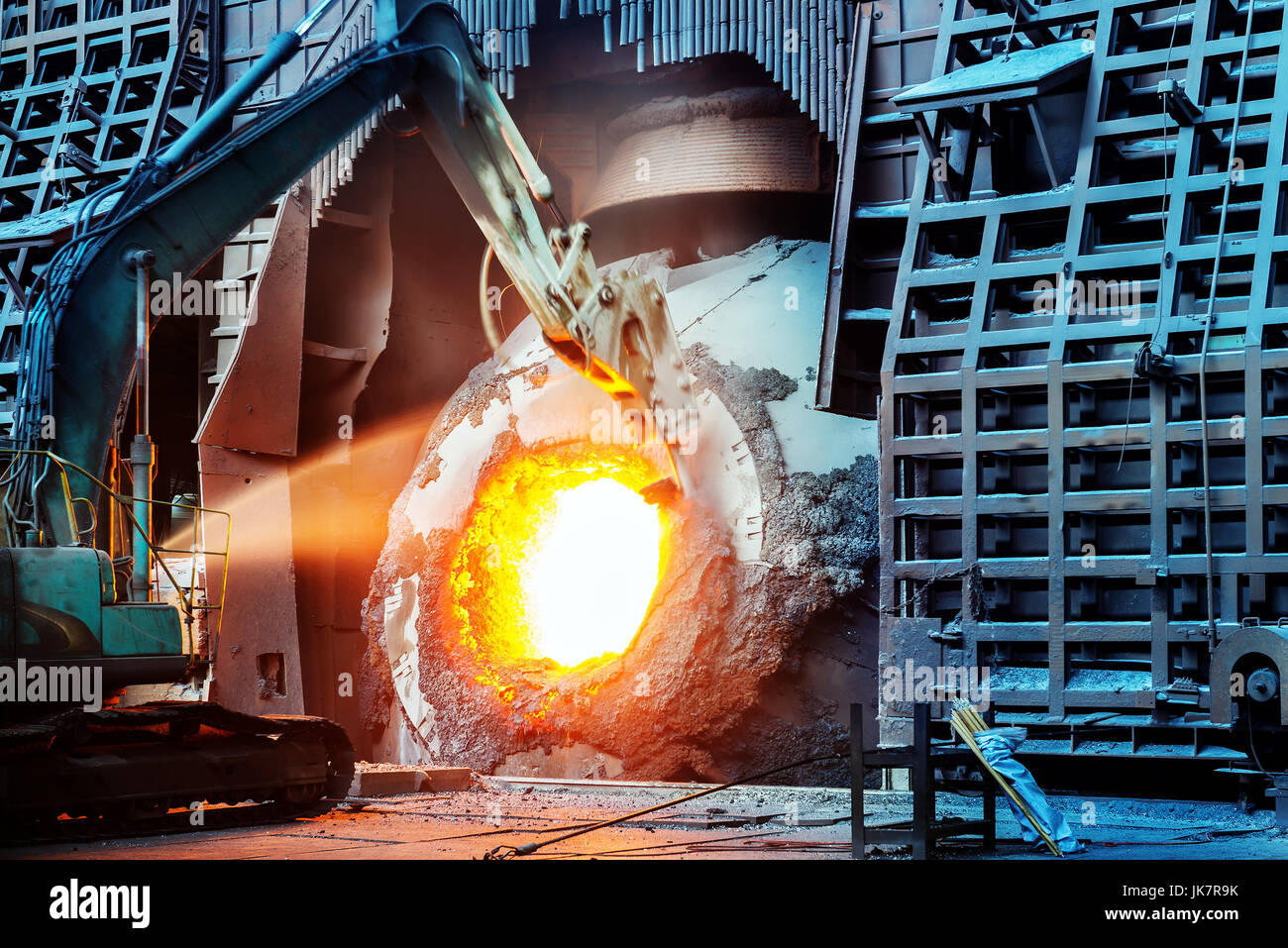Large steel mill production workshop, Shanghai, China Stock Photo - Alamy