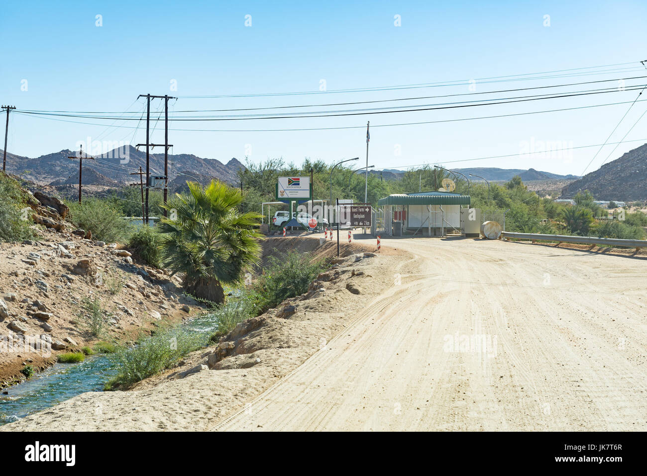 Border post namibia south africa hi-res stock photography and images ...