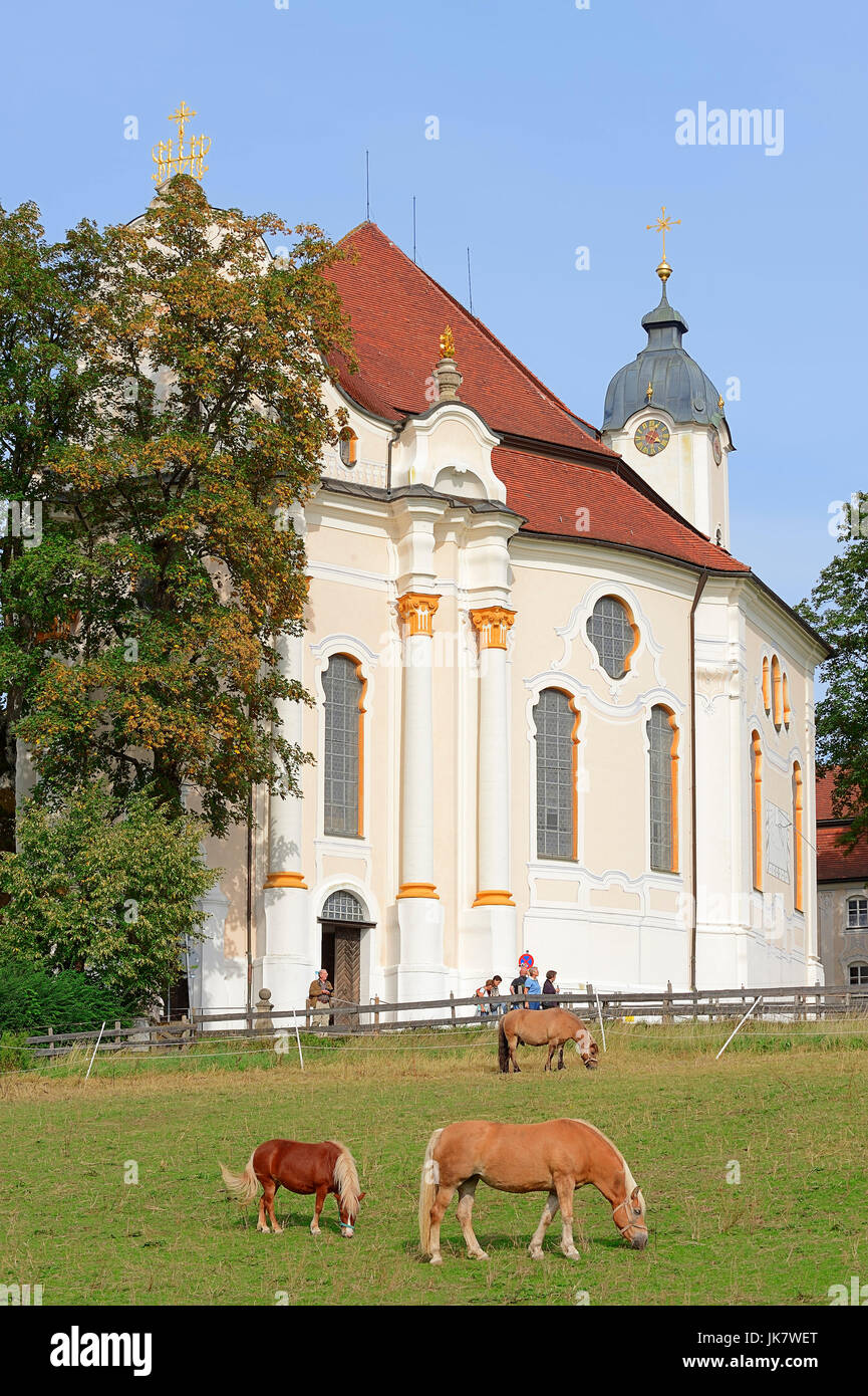 Pilgrimage Church of Wies, Steingaden, Allgau, Bavaria, Germany Stock ...