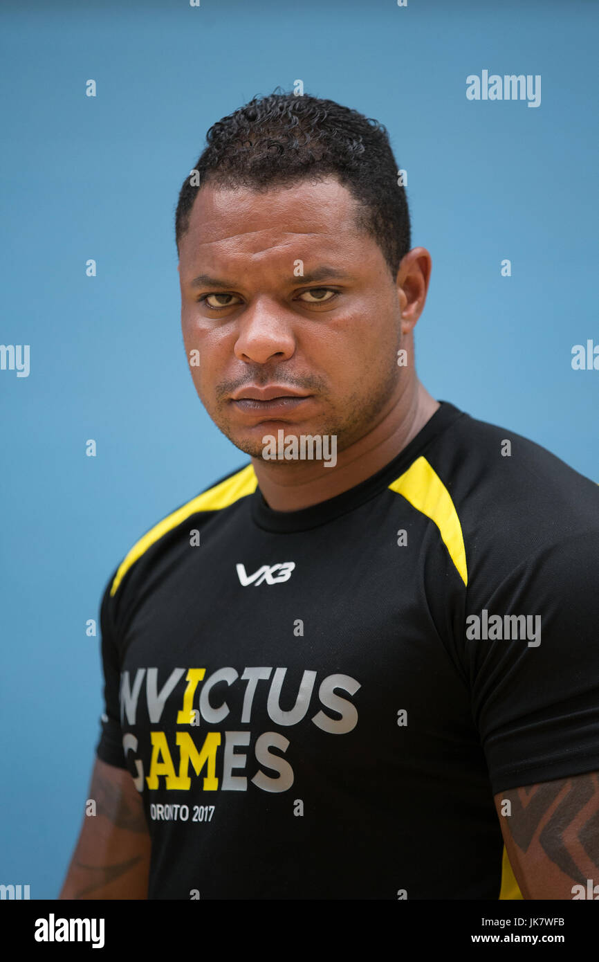 Tom Boney during a training session for the athletes from the UK Team ...