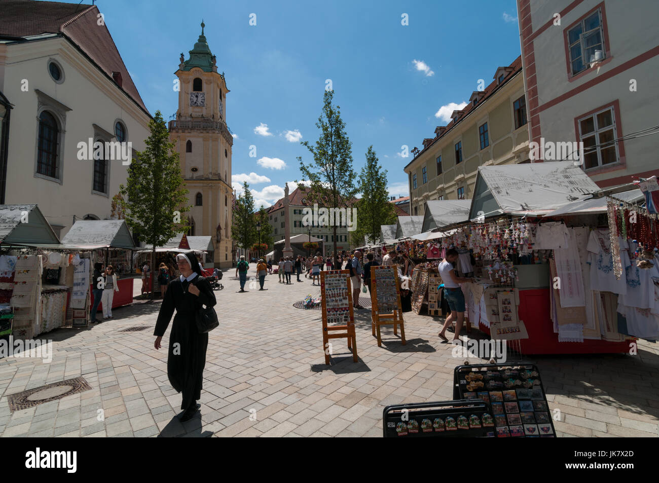 Main Square, Old Town, Bratislava, Slovakia Stock Photo - Alamy