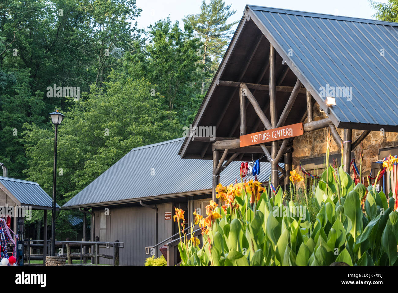Visitor Center at Vogel State Park in the Blue Ridge Mountains of ...