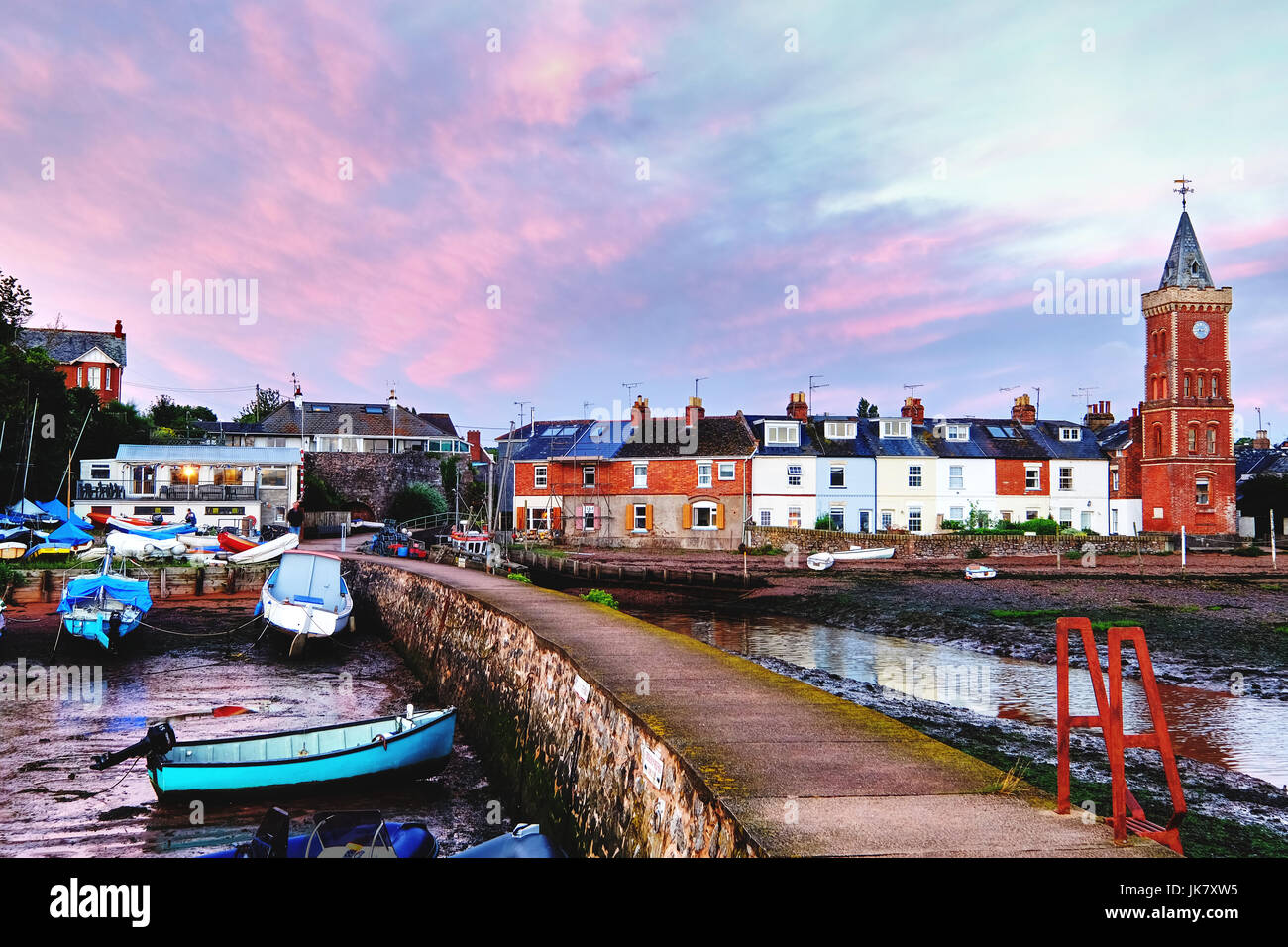 Lympstone Harbour, Devon Stock Photo - Alamy