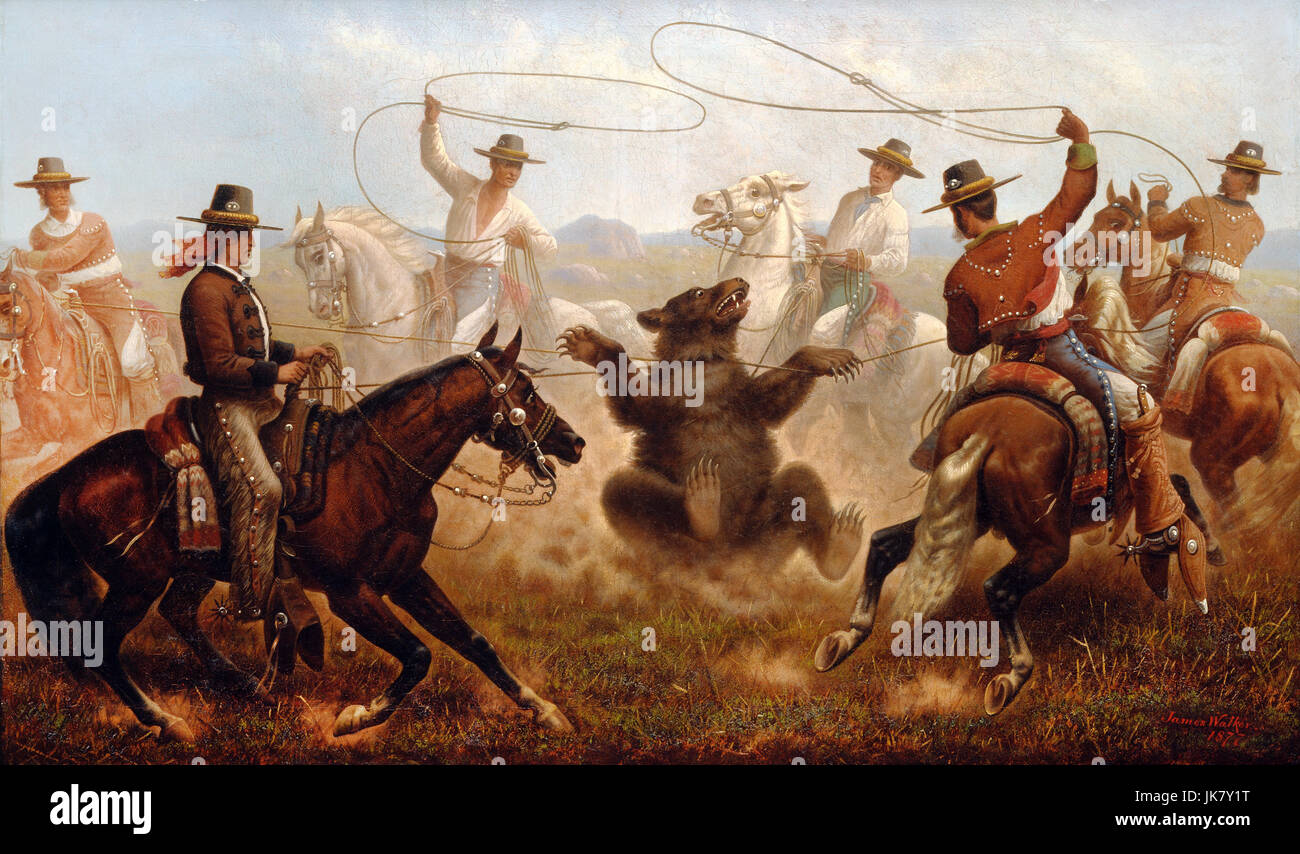 James Walker, Cowboys Roping a Bear. Circa 1877. Oil on canvas. Denver ...
