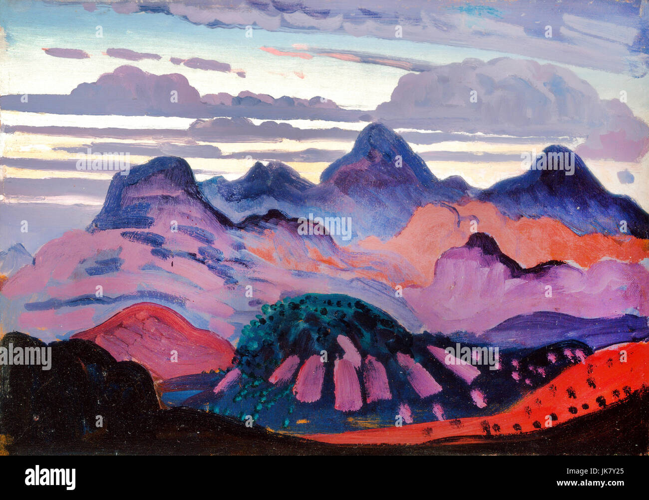 James Dickson Innes, Deep Twilight, Pyrenees 1912-1913 Oil on panel ...