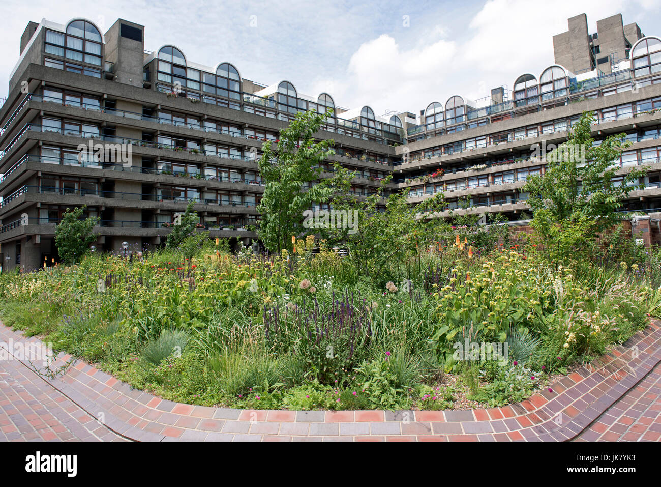 Beech Gardens at the Barbican, City of London England Britain UK Stock ...