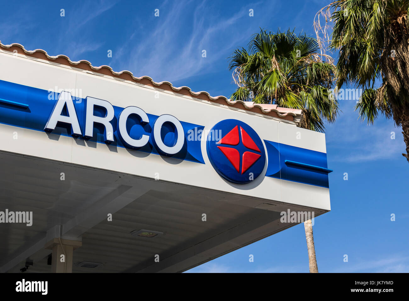 Las Vegas - Circa July 2017: ARCO Retail Gas Station. ARCO is part of ...