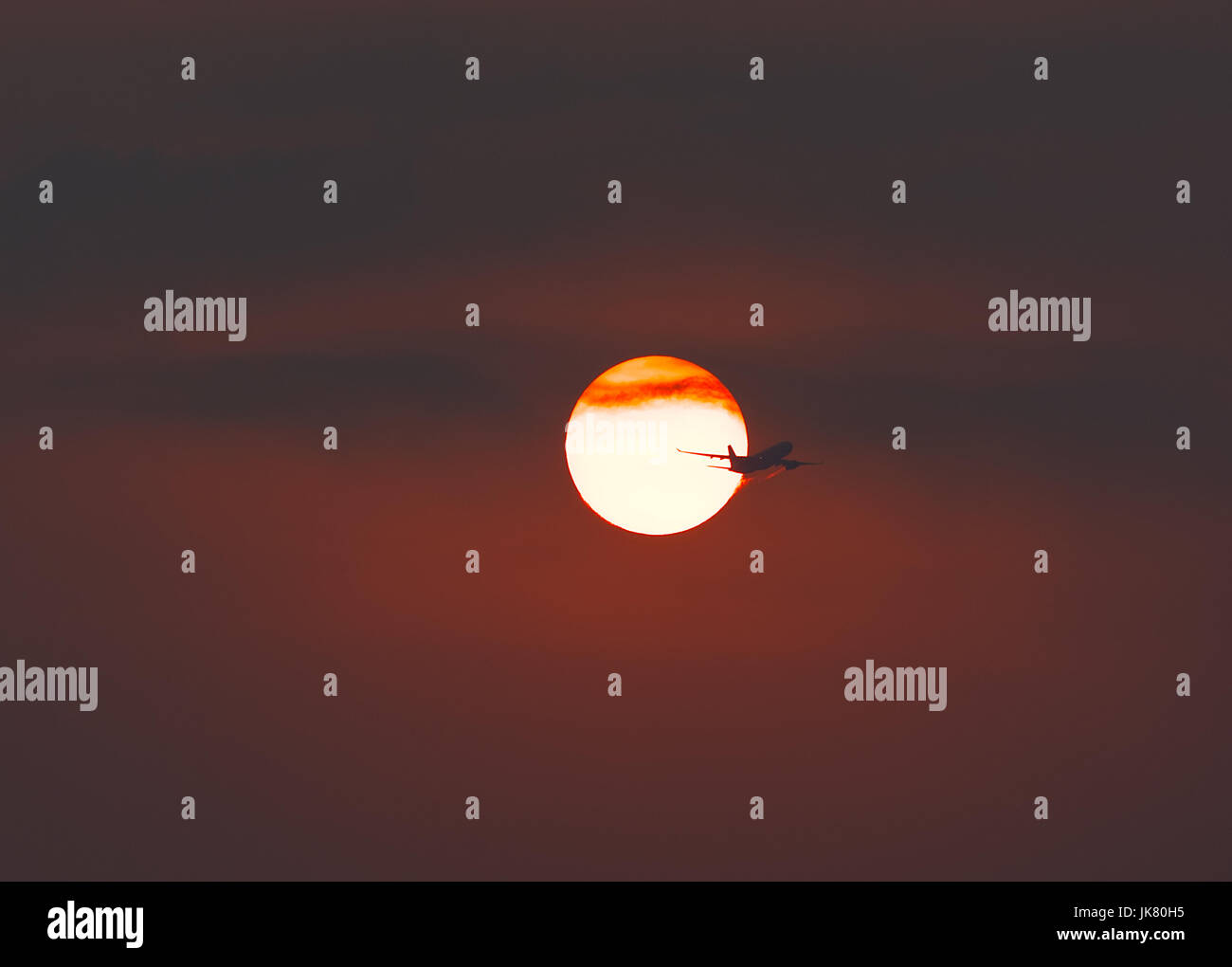 A beautiful sunset from Shanghai China Stock Photo - Alamy
