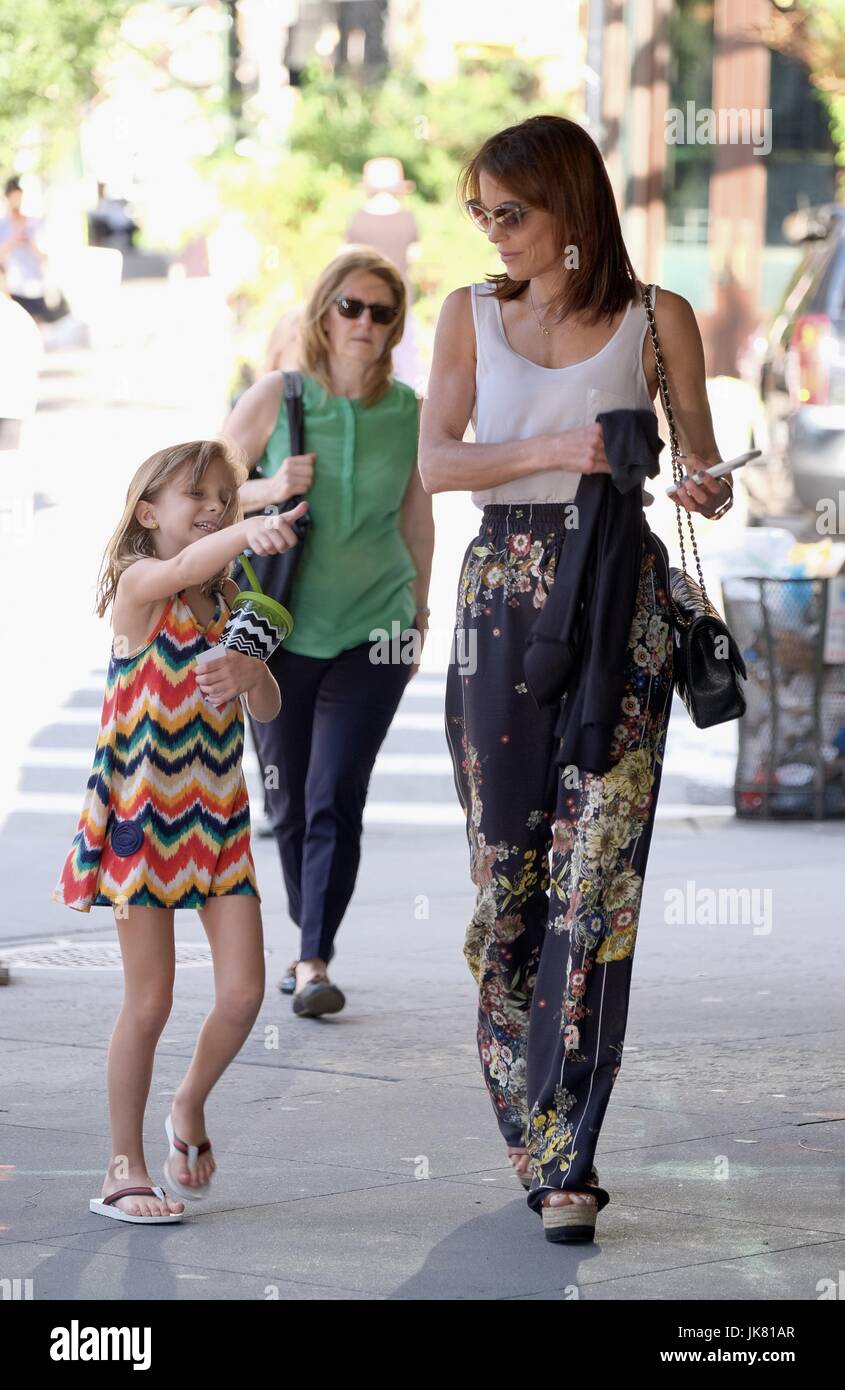 Bethenny Frankel and her daughter Bryn Hoppy, out and about in TriBeCa ...