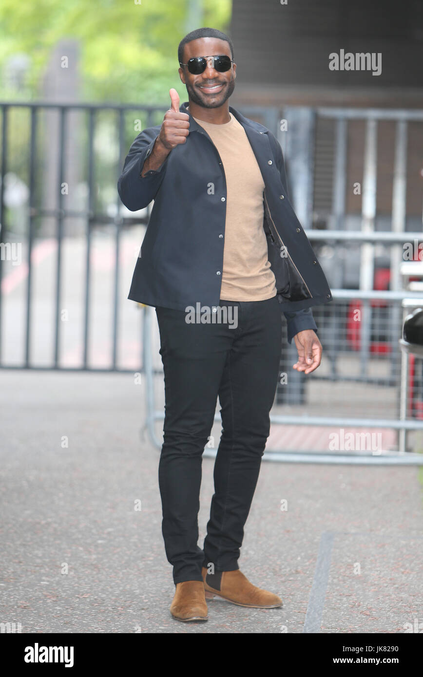 Ore Oduba outside ITV Studios today Featuring: Ore Oduba Where: London ...