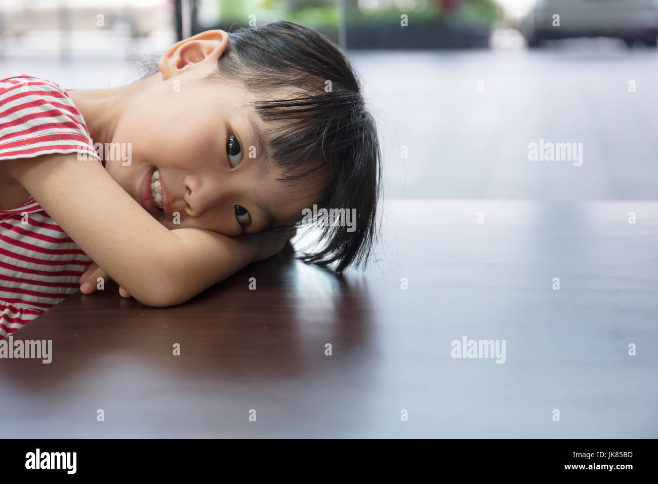 Sad Chinese Little Girl
