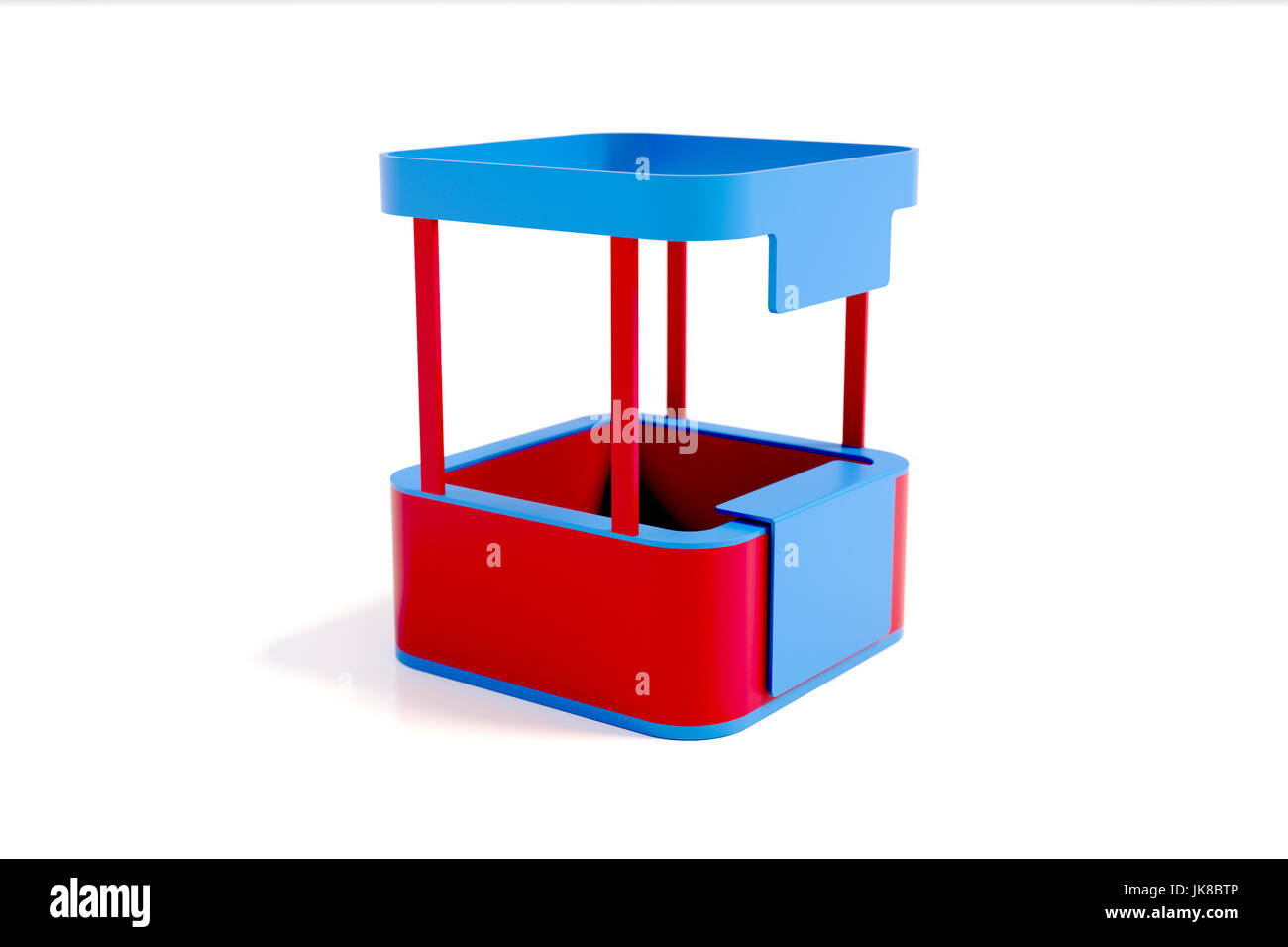 Modern commercial kiosk, original 3d rendering Stock Photo - Alamy