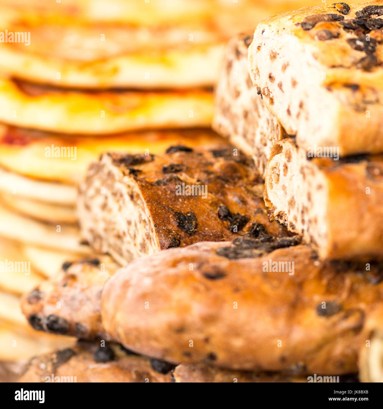 Typical Italian bread with olives Stock Photo - Alamy