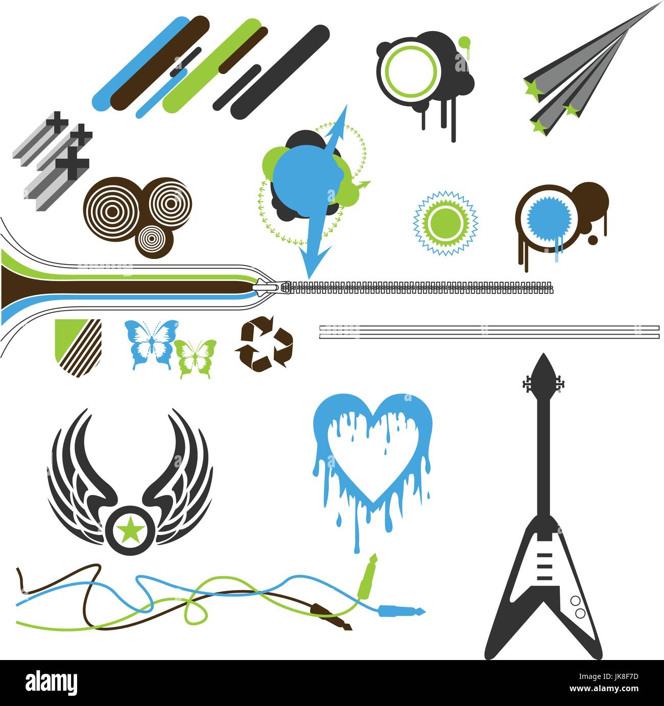 Set of Design elements Stock Vector Image & Art - Alamy