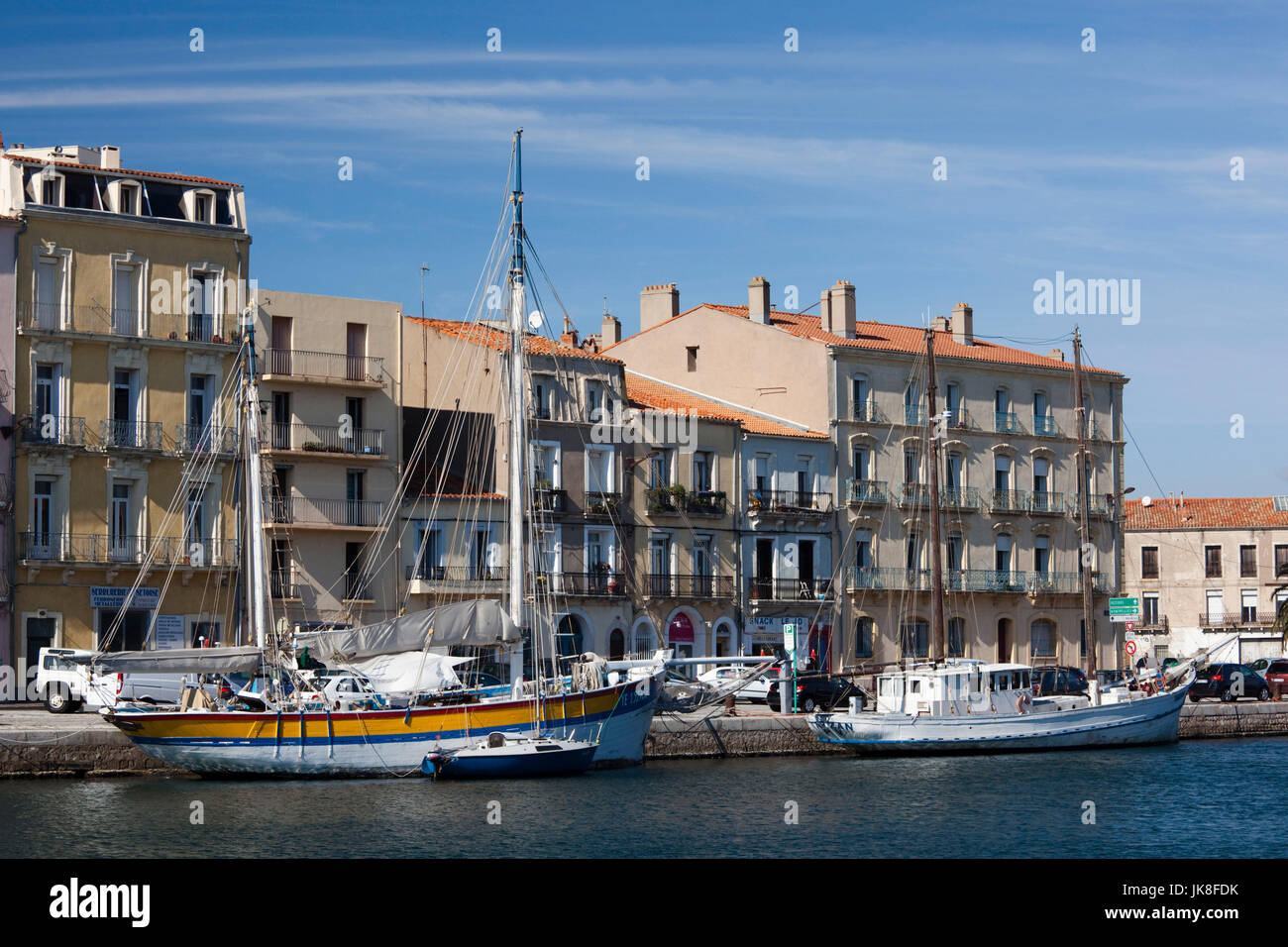 France, Languedoc-Roussillon, Herault Department, Sete, Old Port ...