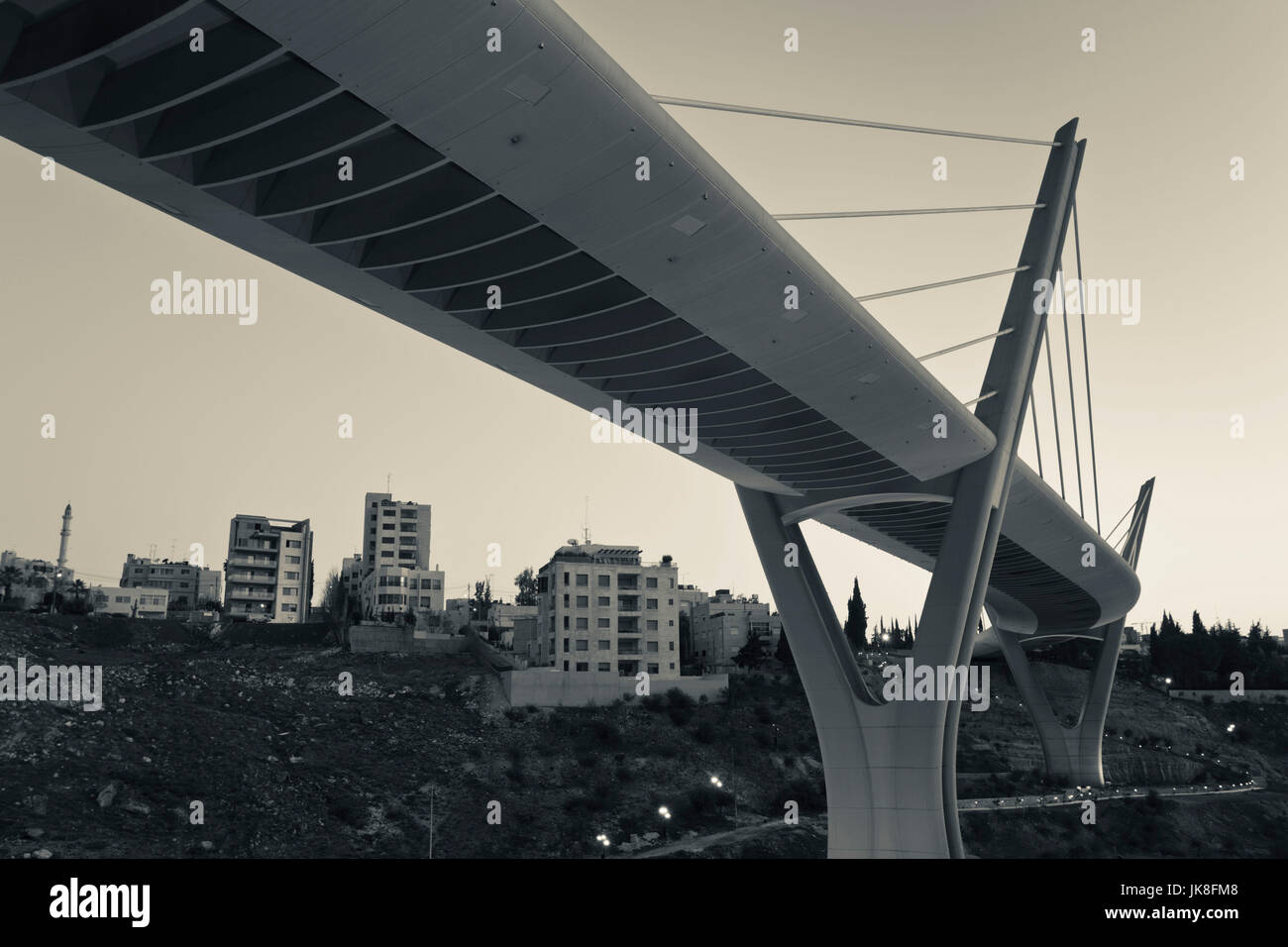 Jordan, Amman, Amman Suspension Bridge, dawn Stock Photo - Alamy