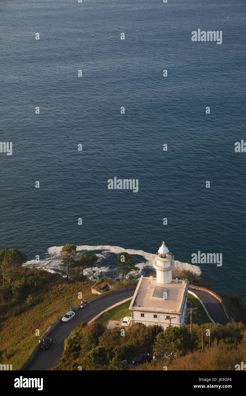 Elevated view of monte igueldo lighthouse hi-res stock photography and ...