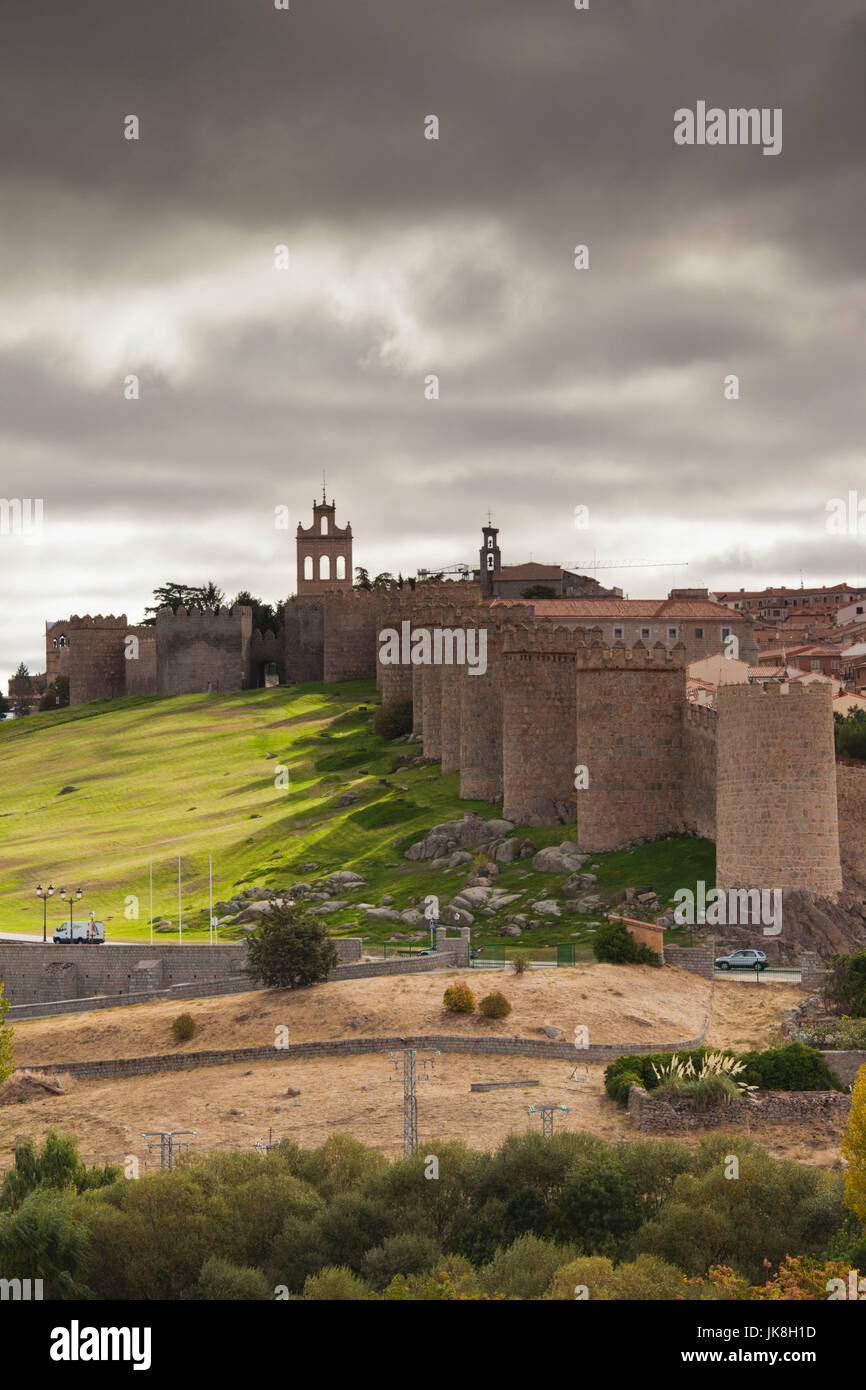 Spain, Castilla y Leon Region, Avila Province, Avila, Las Murallas ...